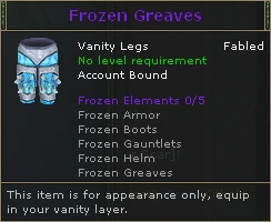 Frozen Greaves | Eldevin Wiki | Fandom