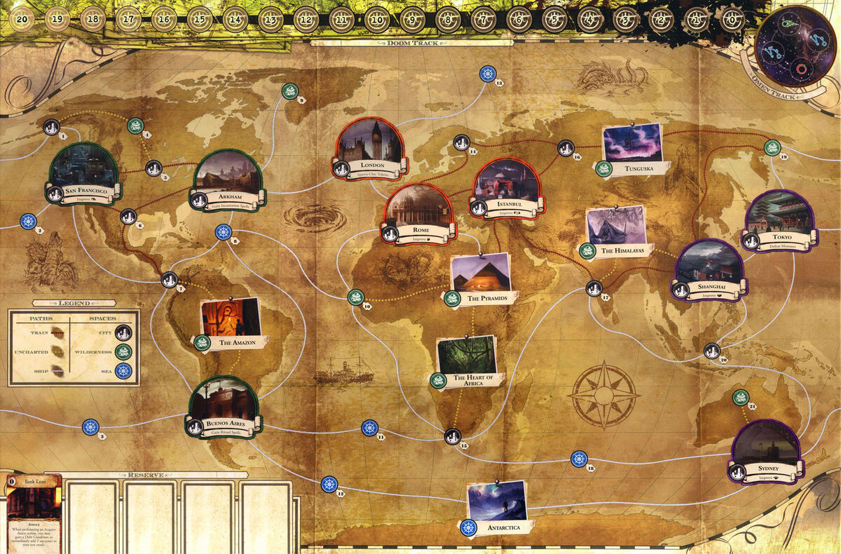World Map Eldritch Horror Wiki Fandom