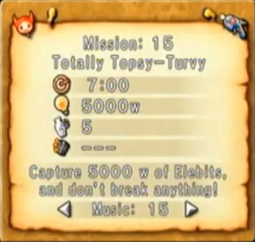 Mission 15: Totally Topsy-Turvy | Elebits Wiki | Fandom