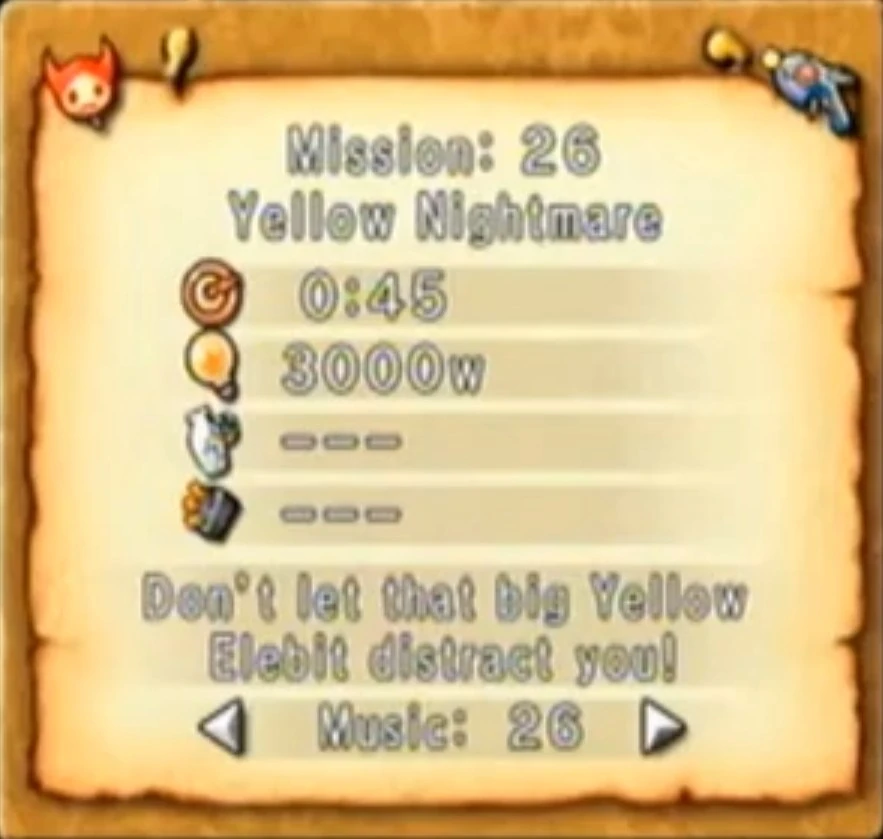 Challenge 26: Yellow Nightmare | Elebits Wiki | Fandom