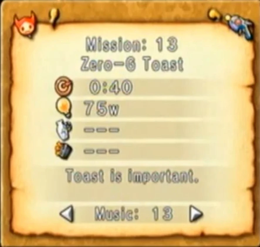 Challenge 13: Zero-G Toast | Elebits Wiki | Fandom