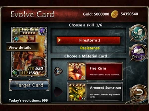 Evolution Material Cards - Official Elemental Kingdoms Wiki