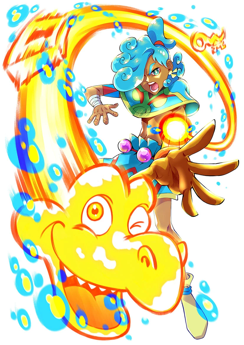 Episode 07 - Kitoi summons Lock Nessie! | ElementalPuzzle Wiki | Fandom