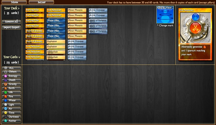 The ice phoenix deck | Elements the Game Wiki | Fandom