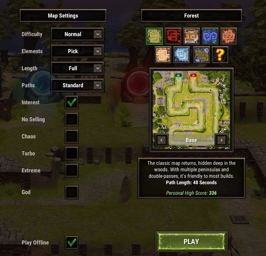 Map Settings | Element TD 2 Wiki | Fandom