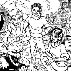 neverending story coloring pages