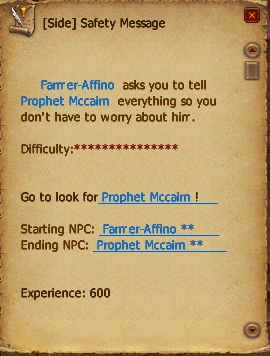 Safety Message | Eligium Wiki | Fandom