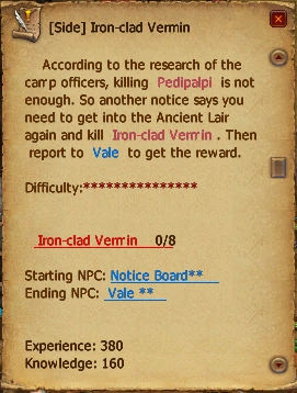 Iron-clad Vermin Quest | Eligium Wiki | Fandom