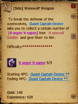 Werewolf Weapon | Eligium Wiki | Fandom