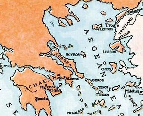 Odysseus Troy Map