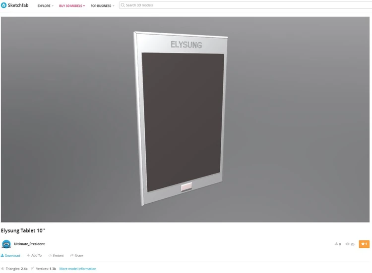 Elysung Tablet 10'' - Elysium VR Wiki