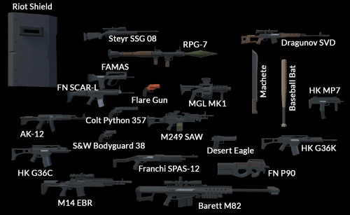 Official Weapons - Elysium VR Wiki