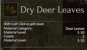 Dry deer leaves | Embers Adrift Wiki | Fandom
