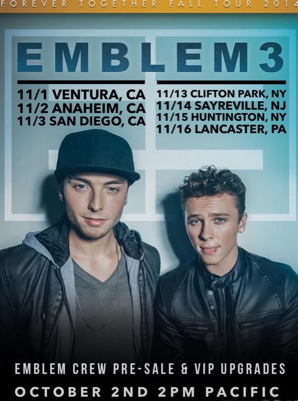 Forever Together Tour | Emblem3 Wiki | Fandom