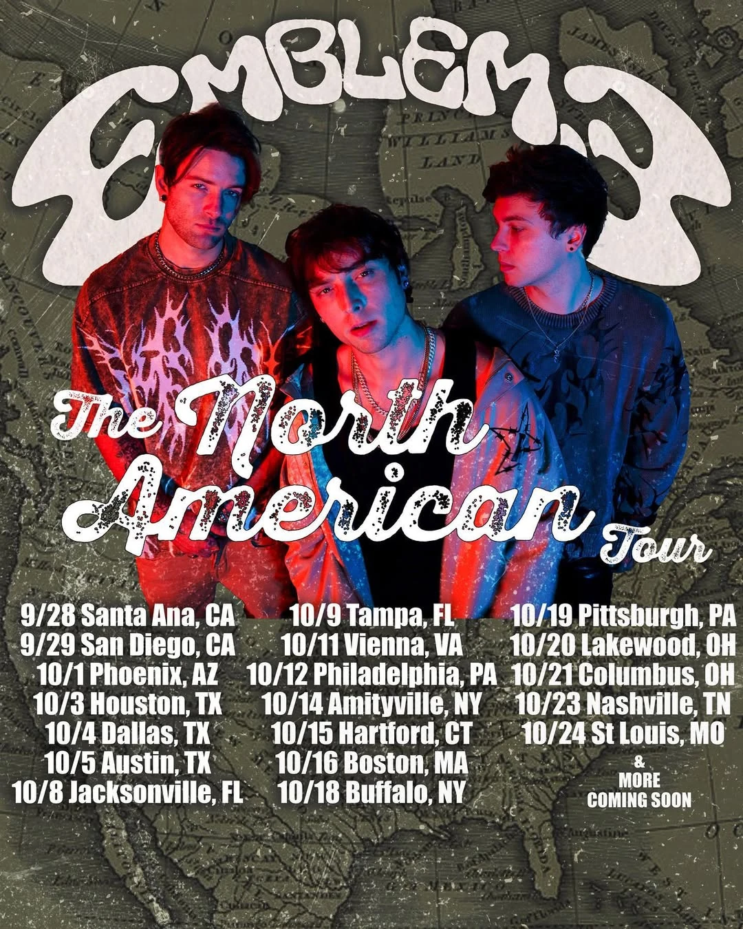 The North American Tour | Emblem3 Wiki | Fandom