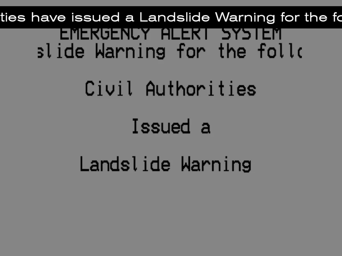 Landslide Warning | Emergency Alert System Wiki | Fandom