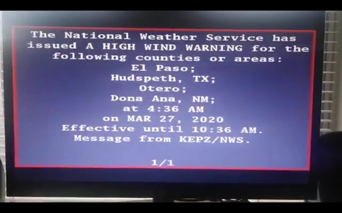 High Wind Warning | Emergency Alert System Wiki | Fandom