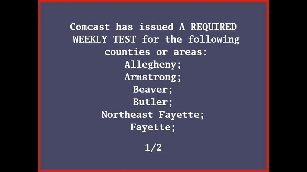 Required Weekly Test | Emergency Alert System Wiki | Fandom