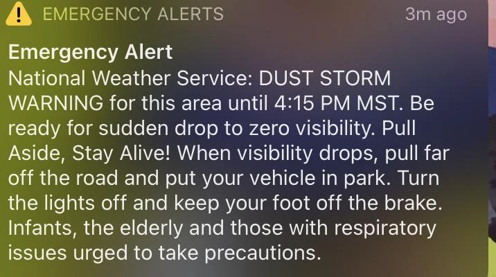 Dust Storm Warning | Emergency Alert System Wiki | Fandom