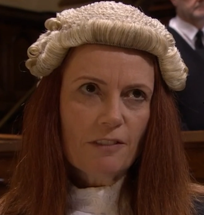 Prosecution Barrister (Caroline Harding) | Emmerdale Wiki | Fandom