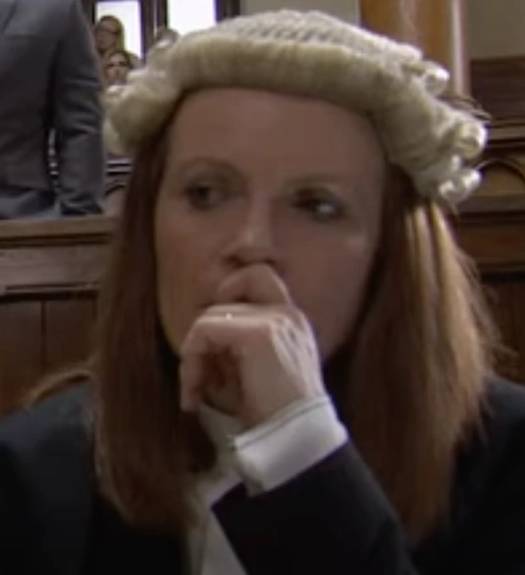 Prosecution Barrister (Caroline Harding) | Emmerdale Wiki | Fandom