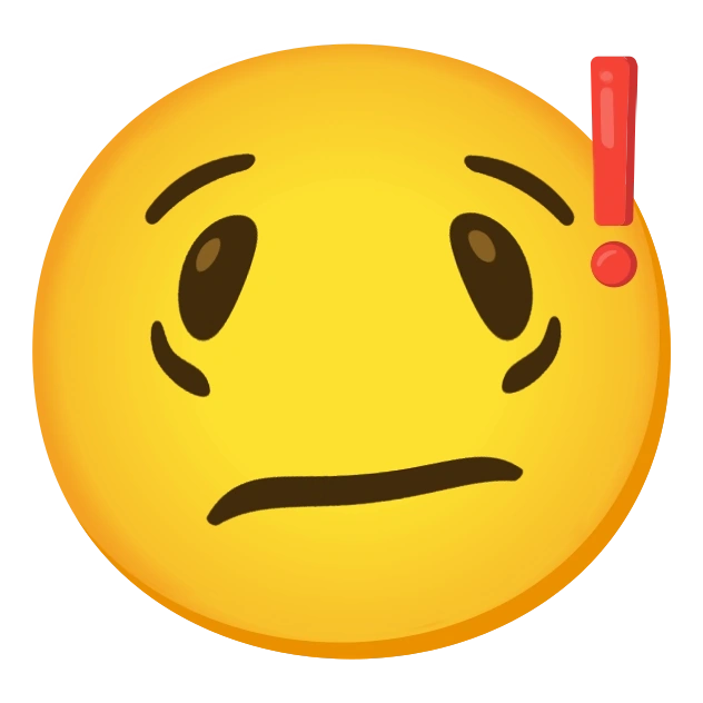 Distorted Warning Face | Emoji Fanon Wiki | Fandom