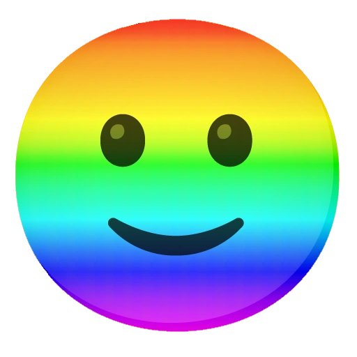 Rainbow Face | Emoji Fanon Wiki | Fandom