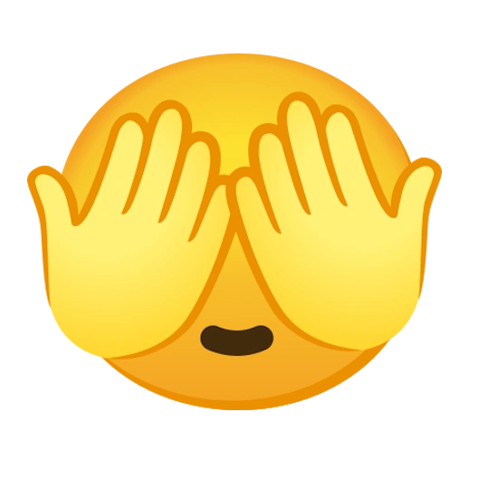 Face with Hands Over Eyes | Emoji Fanon Wiki | Fandom