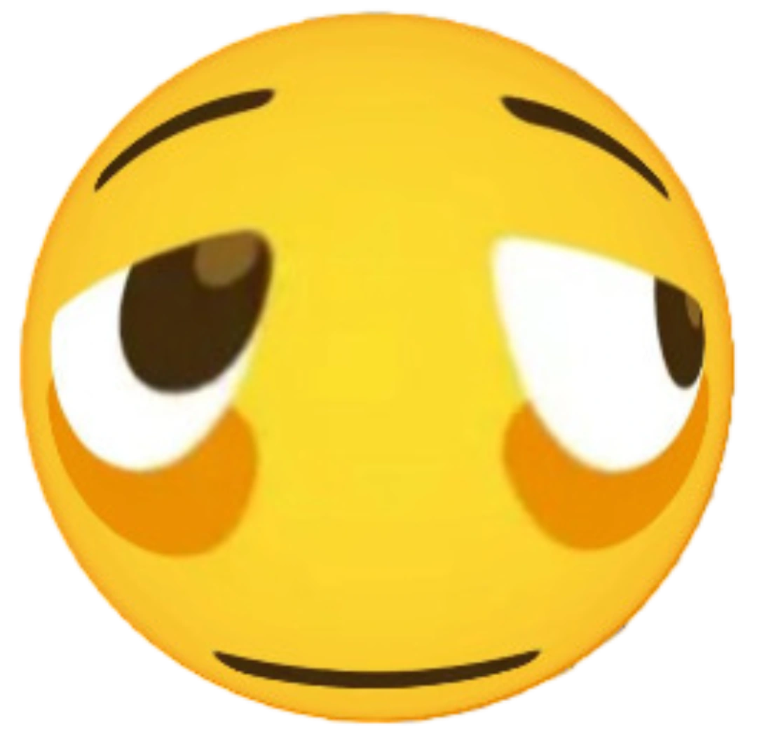 Distorted Face Looking Around with Bags Under Eyes | Emoji Fanon Wiki ...