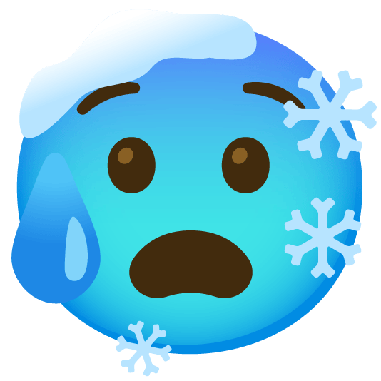 Freezed Scareful Face | Emoji Fanon Wiki | Fandom