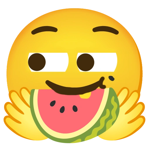 Face Eating Watermelon | Emoji Fanon Wiki | Fandom