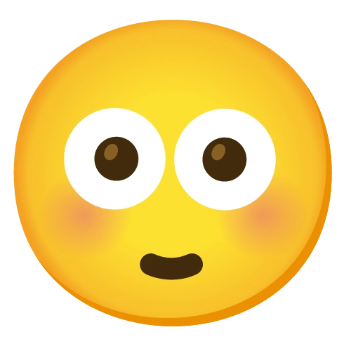 Flushed Smiling Face | Emoji Fanon Wiki | Fandom