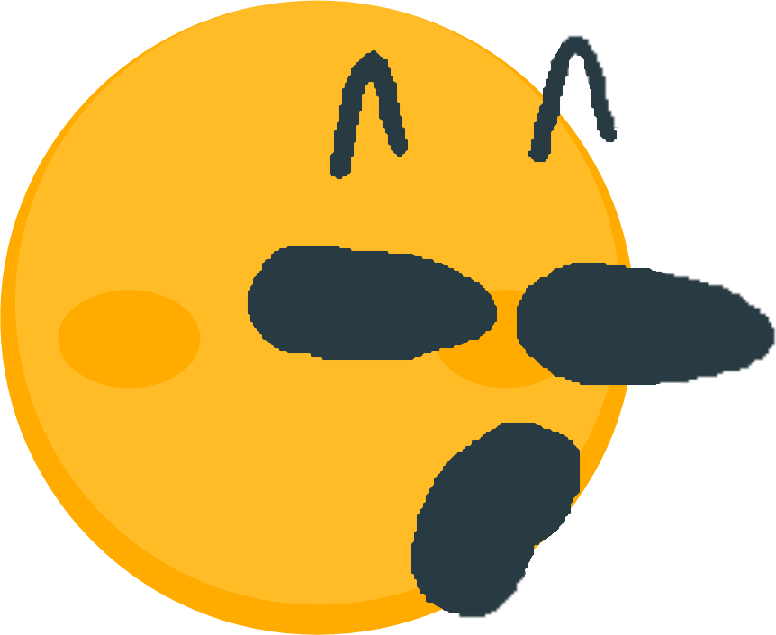 Shocked Face Looking Right with Long Eyes and Mouth | Emoji Fanon Wiki ...