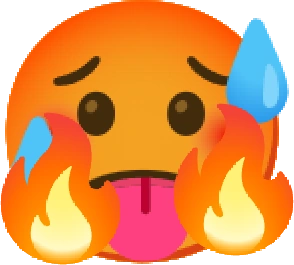 Burning Face | Emoji Fanon Wiki | Fandom