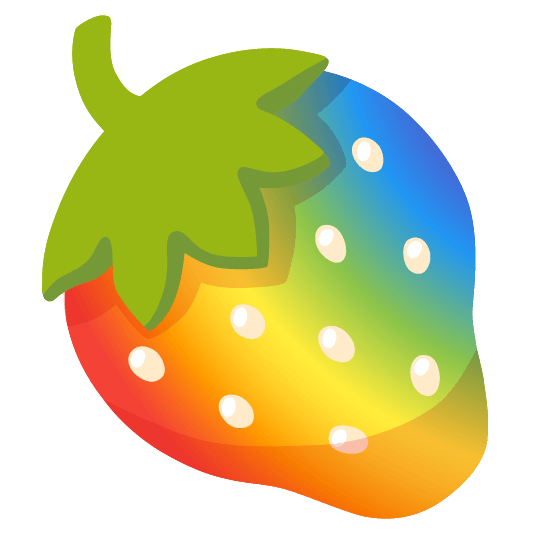Rainbow Strawberry | Emoji Fanon Wiki | Fandom