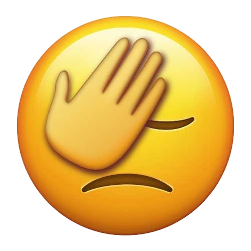 Facepalming Face | Emoji Fanon Wiki | Fandom