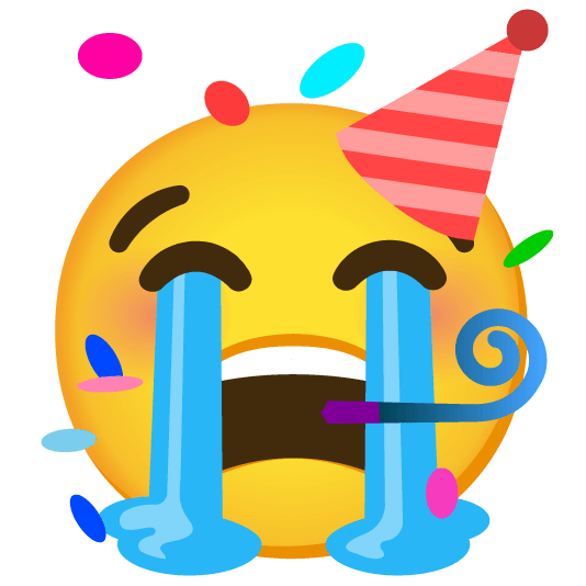 Party Crying Face | Emoji Fanon Wiki | Fandom