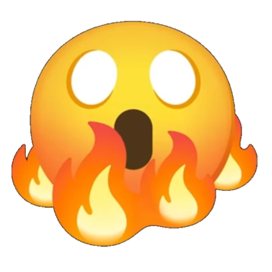 Face Screaming in Flames | Emoji Fanon Wiki | Fandom