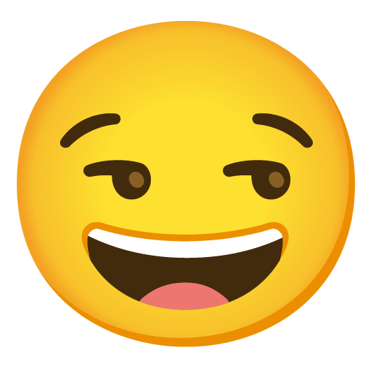 Grinning Smirk Face | Emoji Fanon Wiki | Fandom