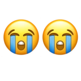 Double Loudly Crying Face | Emoji Fanon Wiki | Fandom