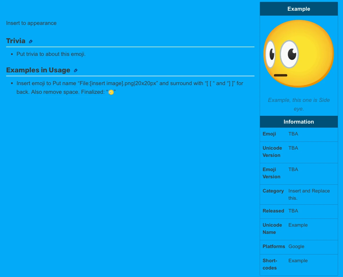Emoji Fanon Wiki:Editors Guide | Emoji Fanon Wiki | Fandom