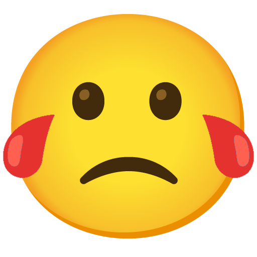 Sad Face with Blood Tears | Emoji Fanon Wiki | Fandom