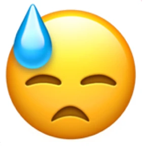 Downcast Face with Sweat | Emoji Wiki | Fandom