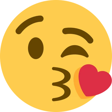 how to draw kiss emoji