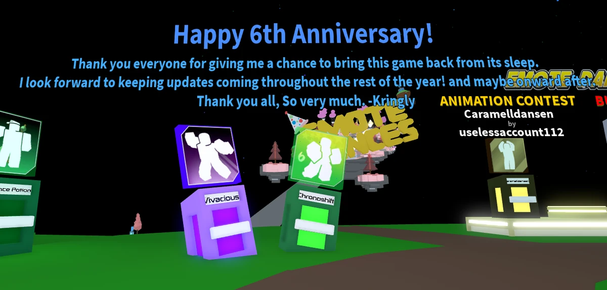 6th Anniversary Emote | Emote Dances Wiki | Fandom