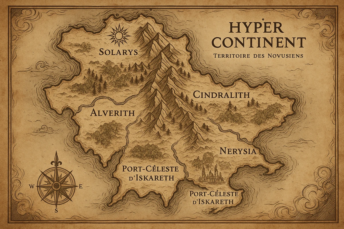 La carte | Empire de Novus. Wiki | Fandom