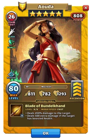 Aouda | Empires and Puzzles Wiki | Fandom
