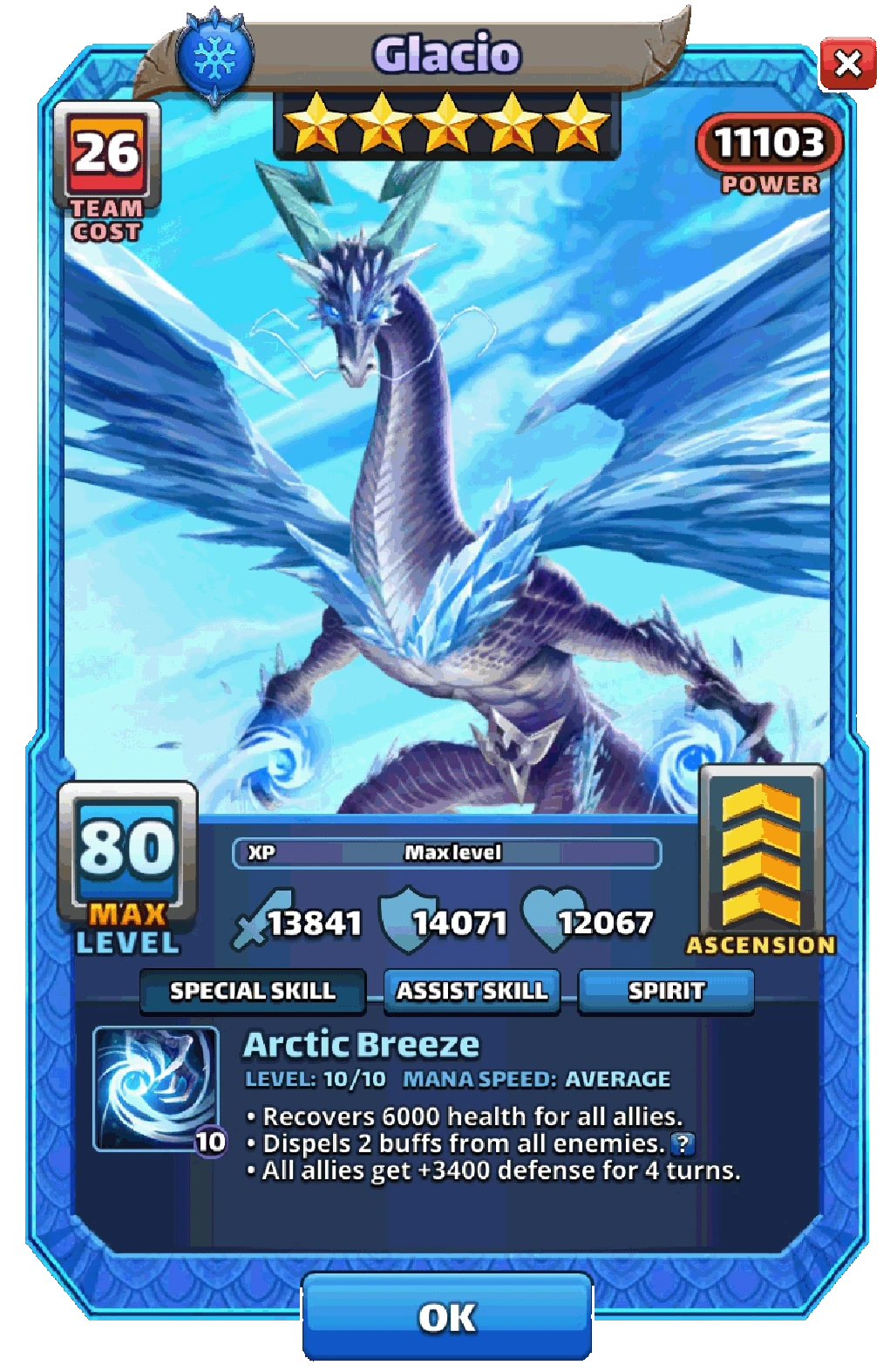 Glacio | Empires and Puzzles Wiki | Fandom