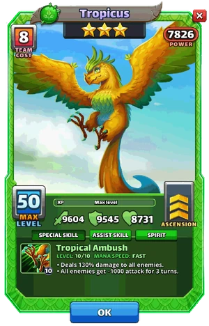 Tropicus | Empires and Puzzles Wiki | Fandom