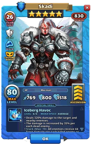 Skadi | Empires and Puzzles Wiki | Fandom